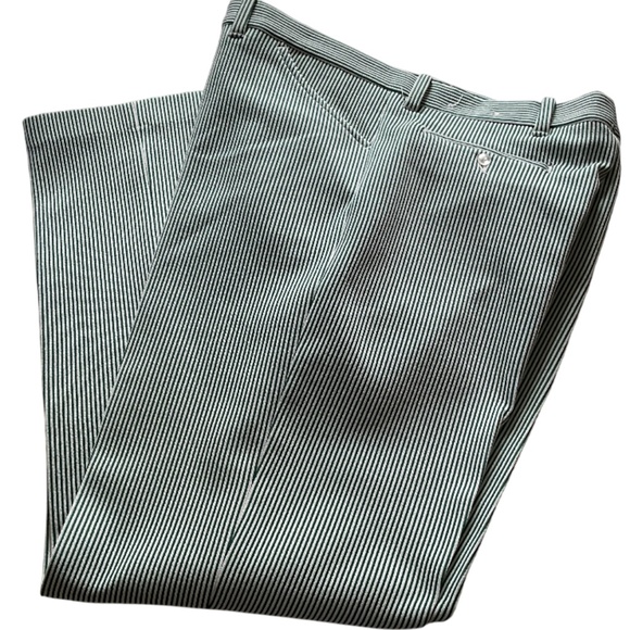 Vintage | Pants | Funky Vintage Green And White Striped Mens Unisex ...